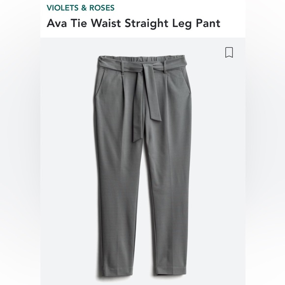 Violets & Roses | Pants & Jumpsuits | Dark Grey Straight Leg Pants ...